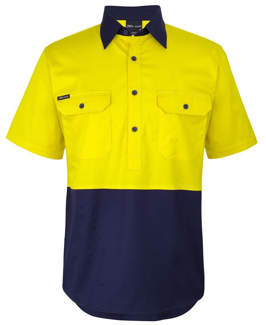 JB's Wear Hi Vis Close Front S/S 150G Work Shirt (6HVCW) – allworkwear