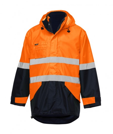 King Gee 4 in 1 Waterproof Wet Weather Jacket (K55300) – allworkwear